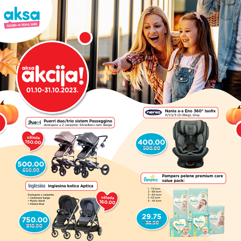 MJESEČNA AKSA AKCIJA OKT.2023 | AKSA BIH