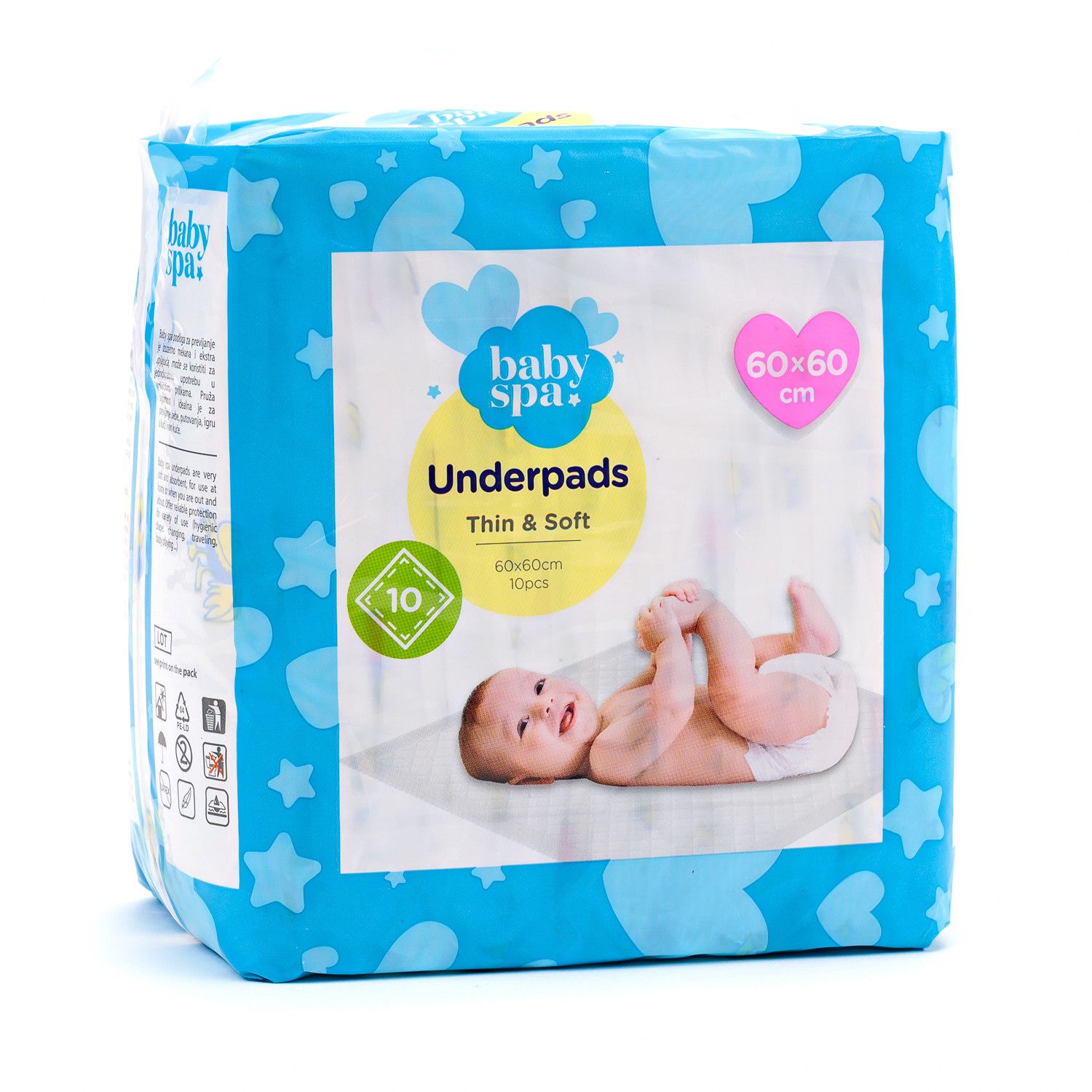 Baby spa podloga za presvlačenje 60x60cm 10kom A029531 | AKSA BIH