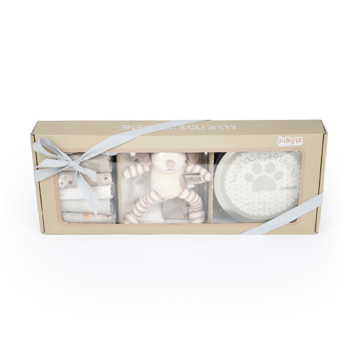 Jungle bebi set prvi otisak, sivi pas A092850 | AKSA BIH